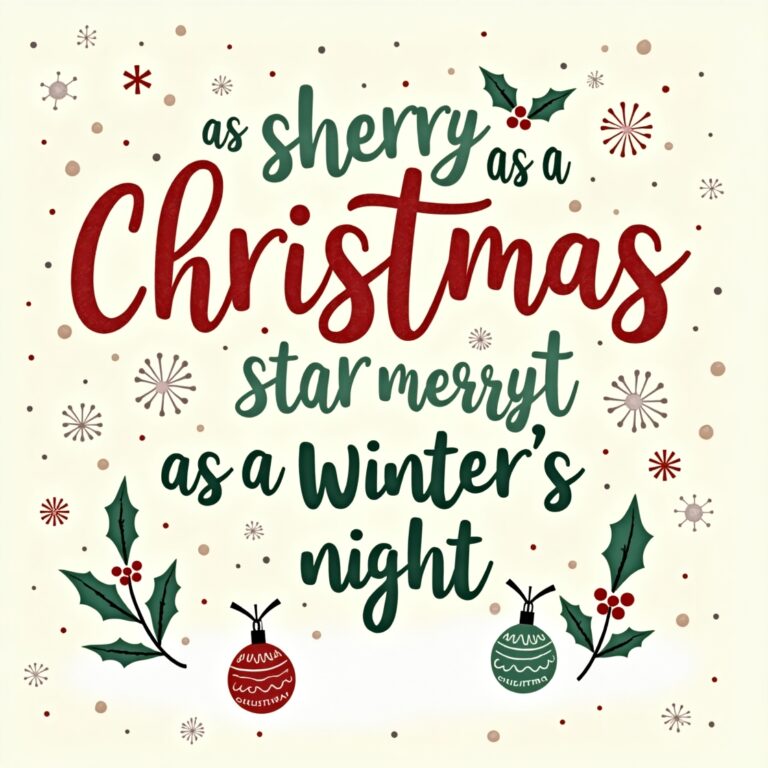 25 Similes For Christmas